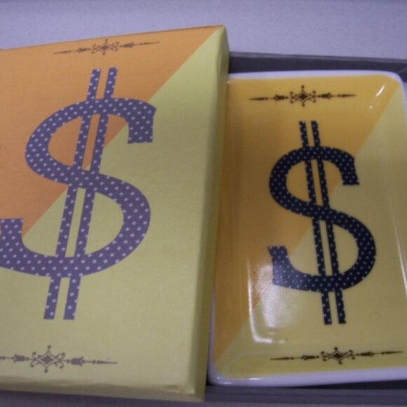 Rosanna | Accents | One Small Trey Dollar Sign Trinket Trey | Poshmark